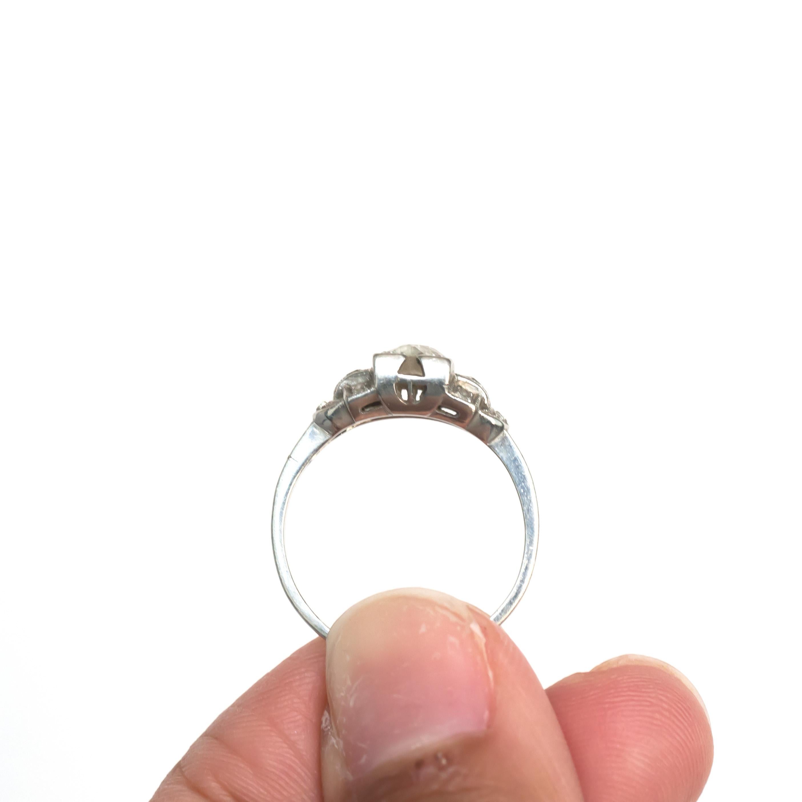 .35 Carat Diamond Platinum Engagement Ring For Sale at 1stDibs | .35 ...