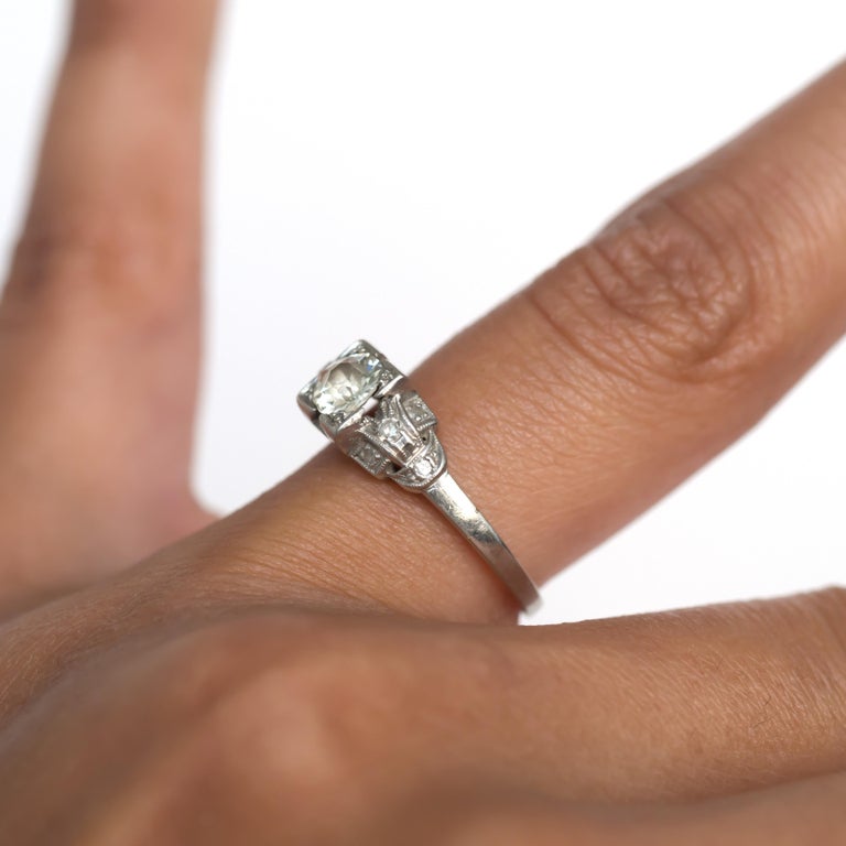 .35 Carat Diamond Platinum Engagement Ring For Sale at 1stDibs