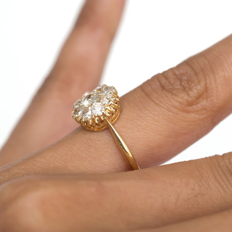 .35 Carat Diamond Yellow Gold Engagement Ring For Sale at 1stDibs | .35 ...