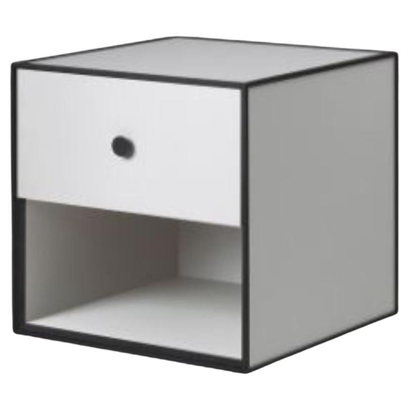 35 Dark Grey Frame Box with 1 Drawer by Lassen For Sale at 1stDibs