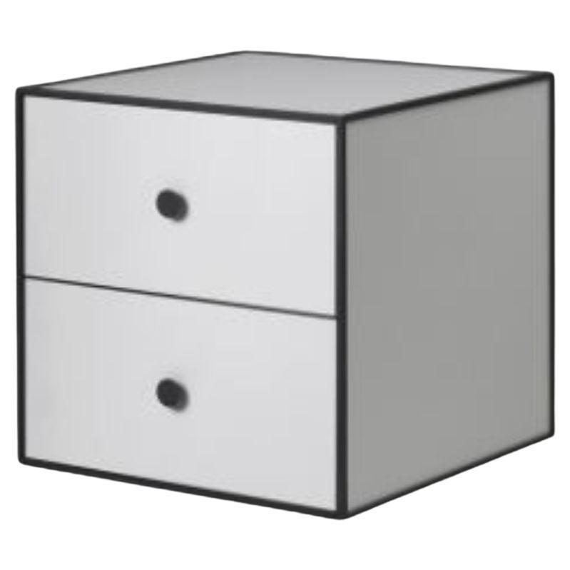 35 Dark Grey Frame Box with 1 Drawer by Lassen For Sale at 1stDibs