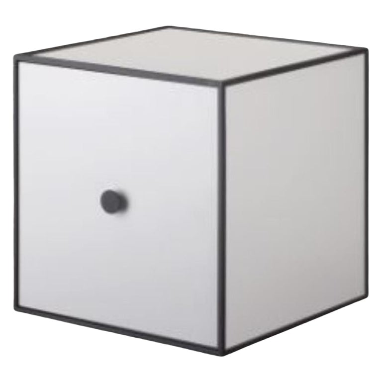 35 Light Grey Frame Box with Door by Lassen For Sale at 1stDibs