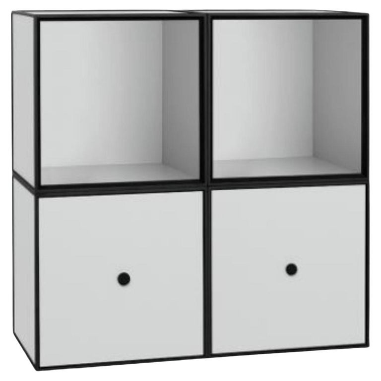 35 Light Grey Frame Square Standard Box by Lassen For Sale at 1stDibs