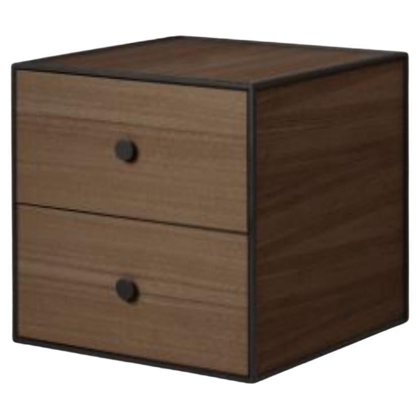 35 Oak Frame Box with 2 Drawer by Lassen For Sale at 1stDibs