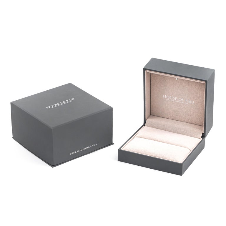 3.52 ct Natural White Round Brilliant Diamonds Dome Ring For Sale at ...