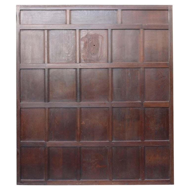 35ft Run of Reclaimed Full Height Solid Oak Wall Panelling For Sale at ...