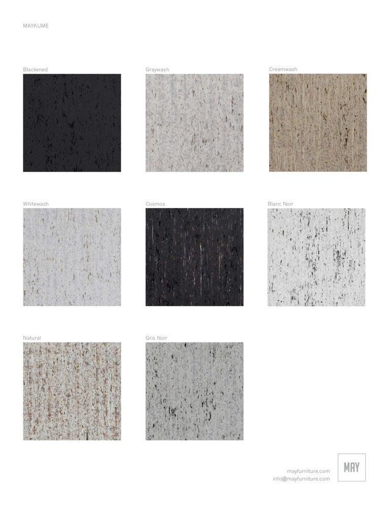 36" Whitewash Wood Hemisphere Coffee Table by May Furniture For Sale at ...