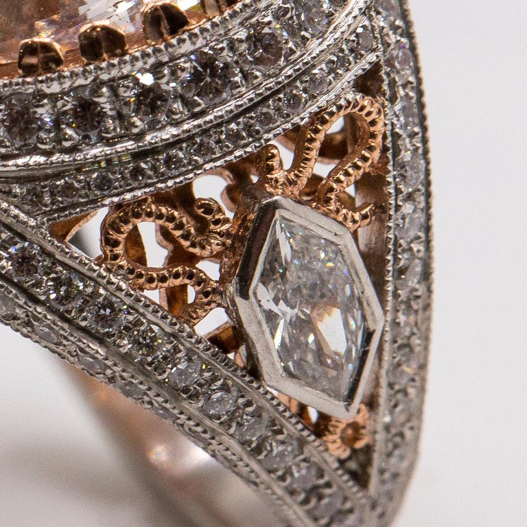 3.60 Carat GIA Cert Pink Diamond/Platinum/18k. Ring by Anthony Gerard ...