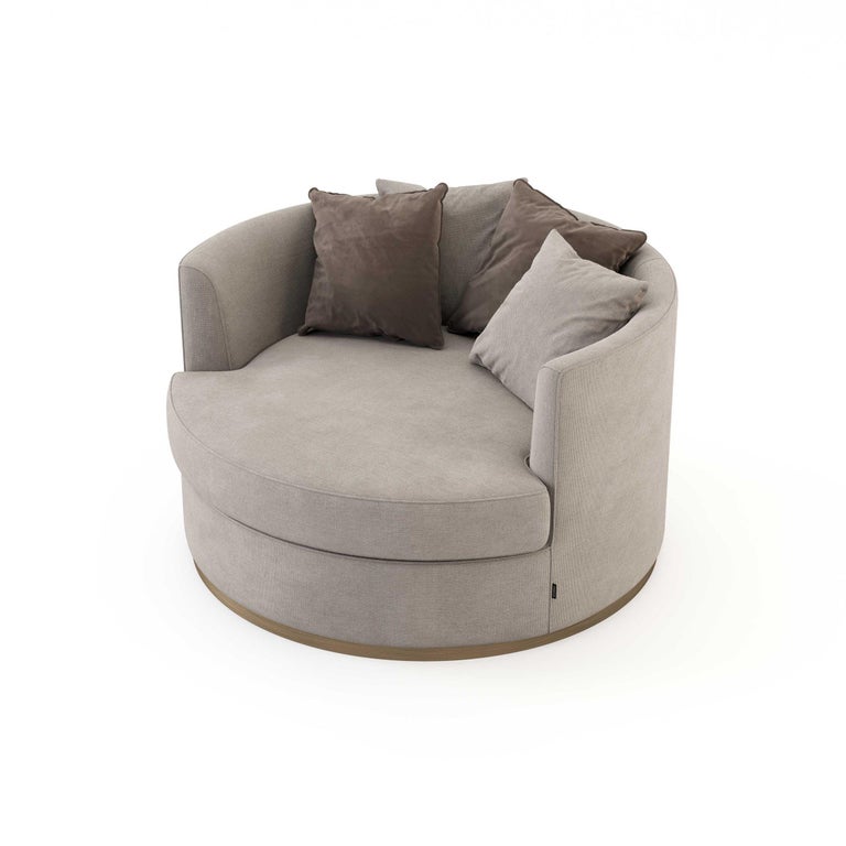 360° Rotating Oversized Armchair In Custom Velvet Colors For Sale at ...