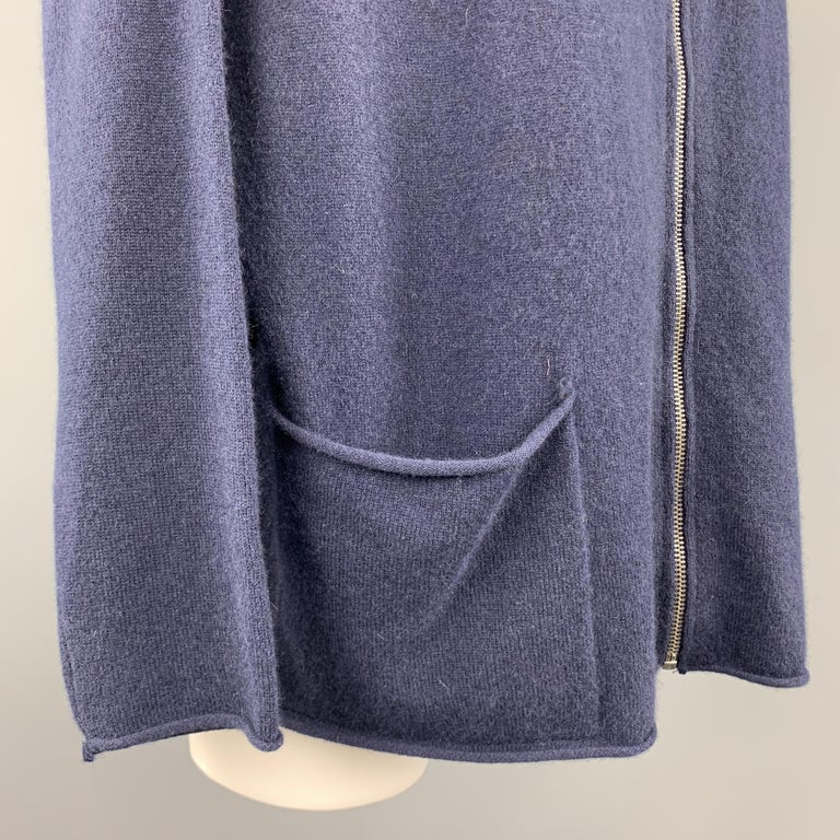 360 SWEATER Size M Navy Cashemere / Viscose Cardigan Sweater at 1stDibs ...