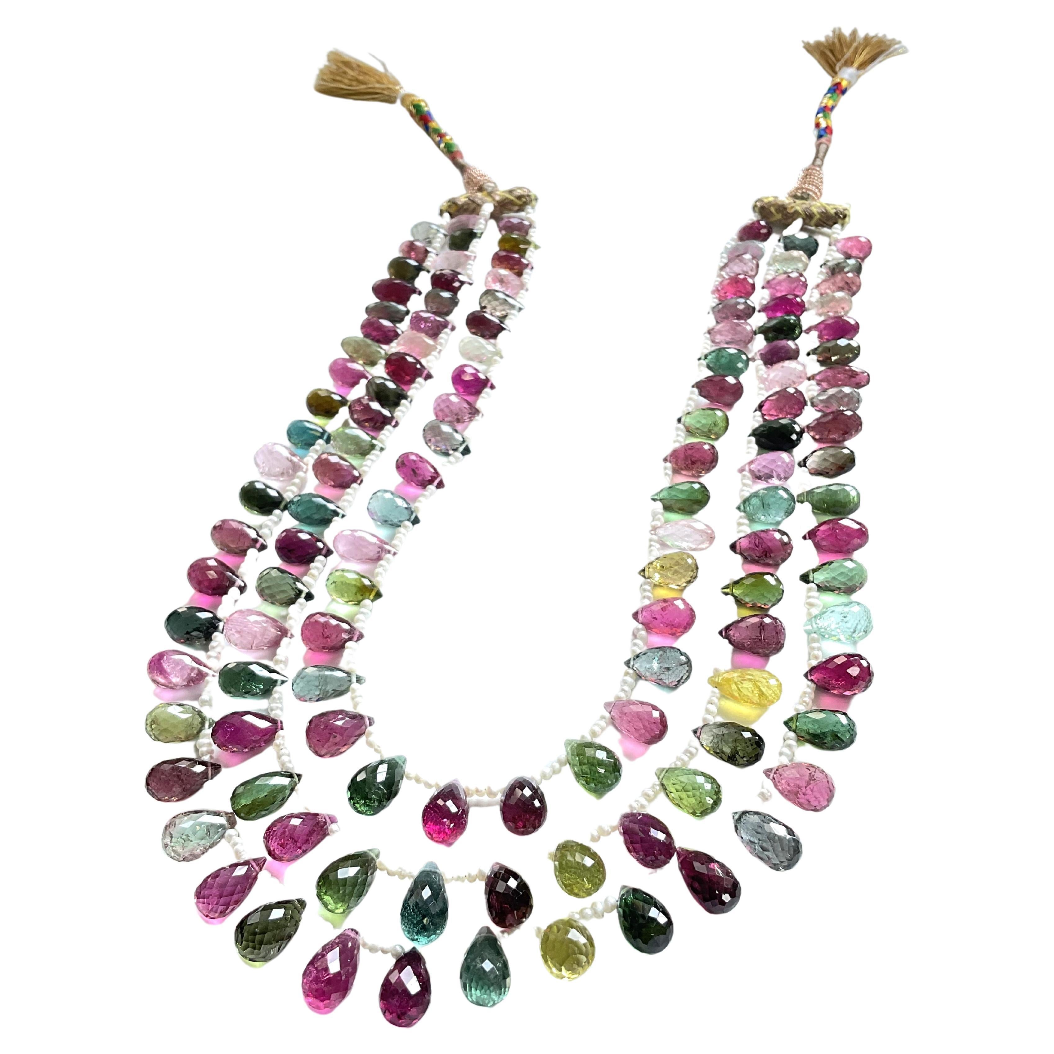 361.00 Carats Tourmaline Multi Drops Faceted Top Fine Quality For ...