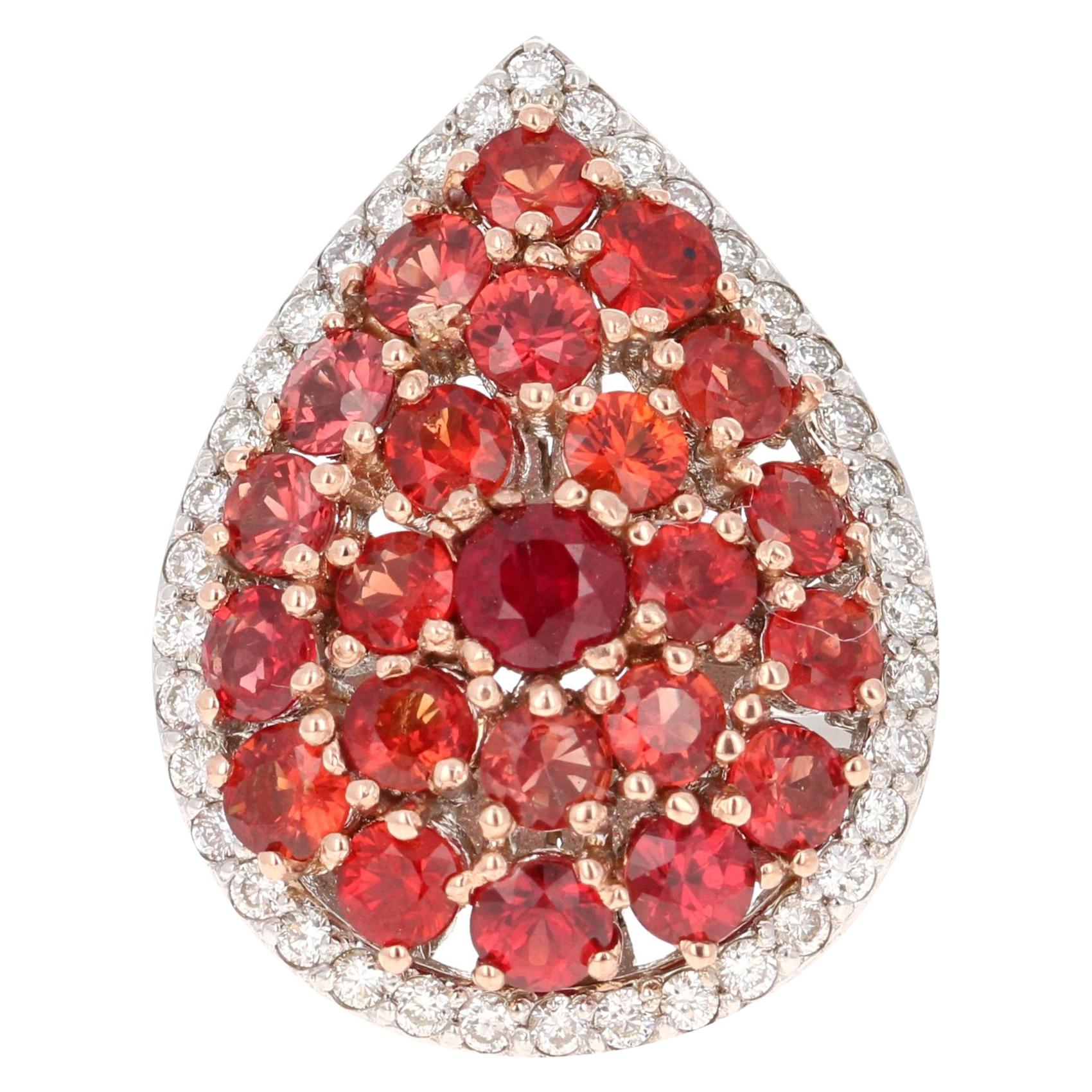 3.62 Carat Diamond Cluster Bypass White Gold Cocktail Ring at 1stDibs ...