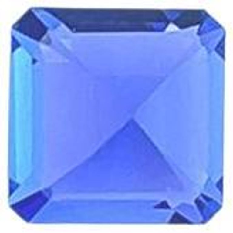 3.77 Cts Natural Blue Tanzanite, Octagon Shape, Asher Cut, Loose ...