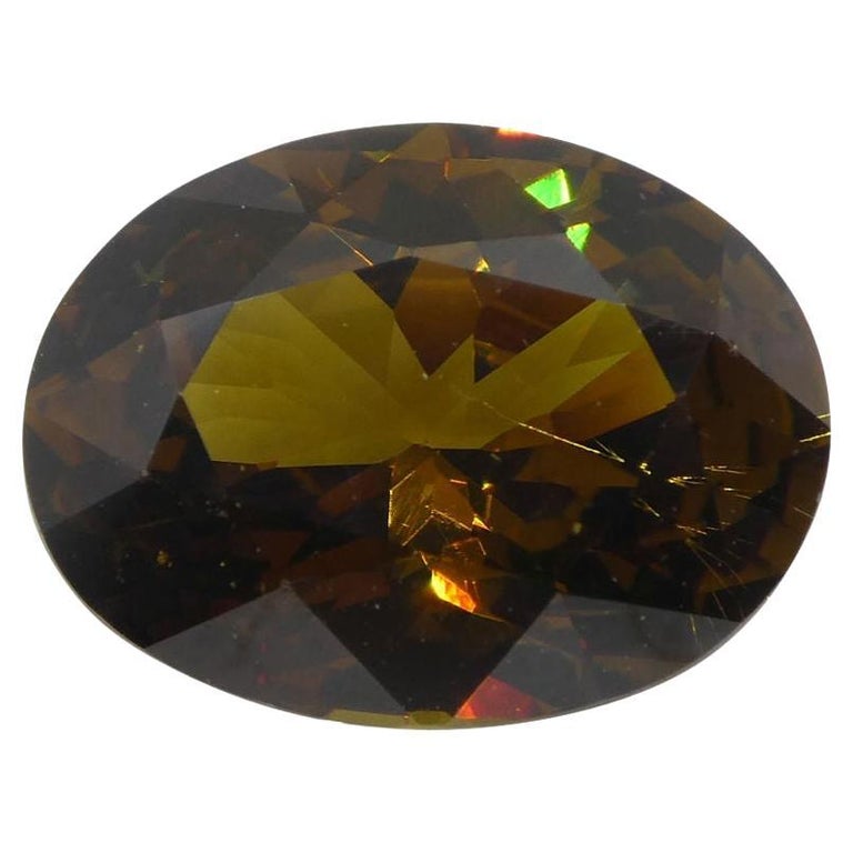 3.69 ct Oval Andradite Garnet GIA Certified For Sale at 1stDibs