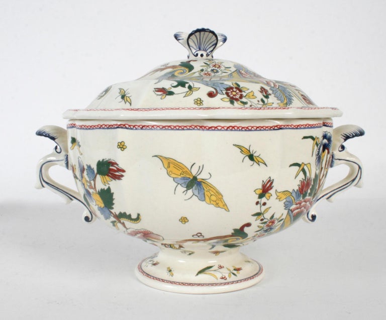 37-Piece Gien Faience Corne D'Abondance Dinnerware, Midcentury For Sale ...