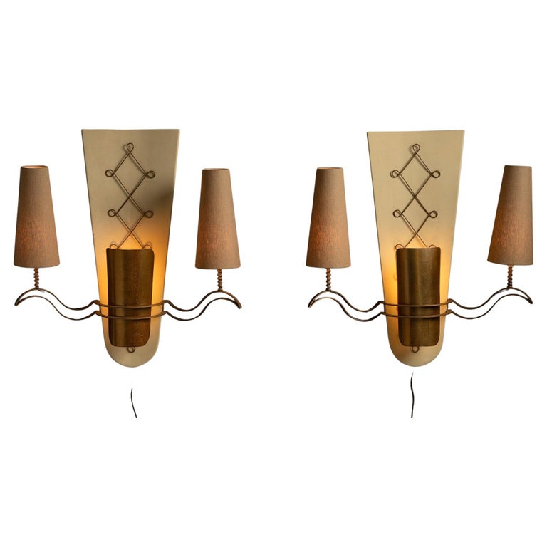 37.5 Inch Tall Decorative Sconce France circa 1940 For Sale at 1stDibs