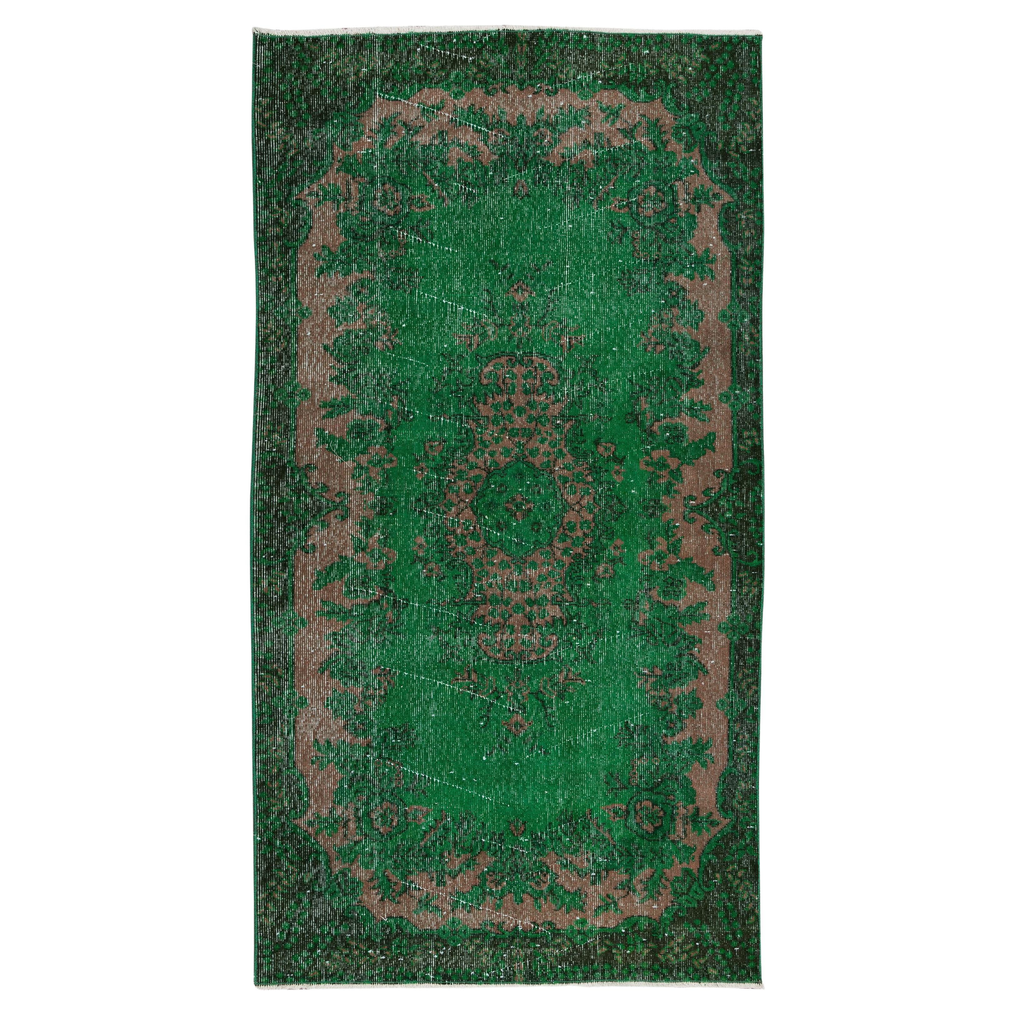 Papua Circular Hand-Knotted Dyed Wool Rug ii in Brown Gradient For Sale ...