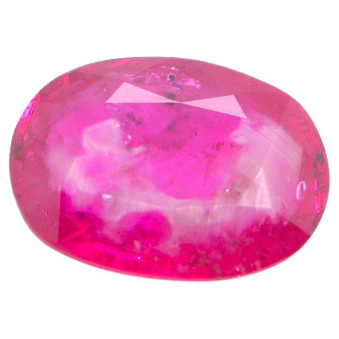 1920s No Heat Burma Ruby Diamond Platinum Ring at 1stDibs