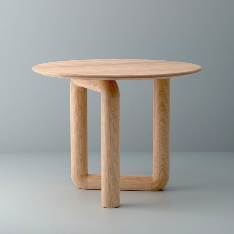 Round Mono Dining Table in Maple by Objects and Ideas, Customizable For ...
