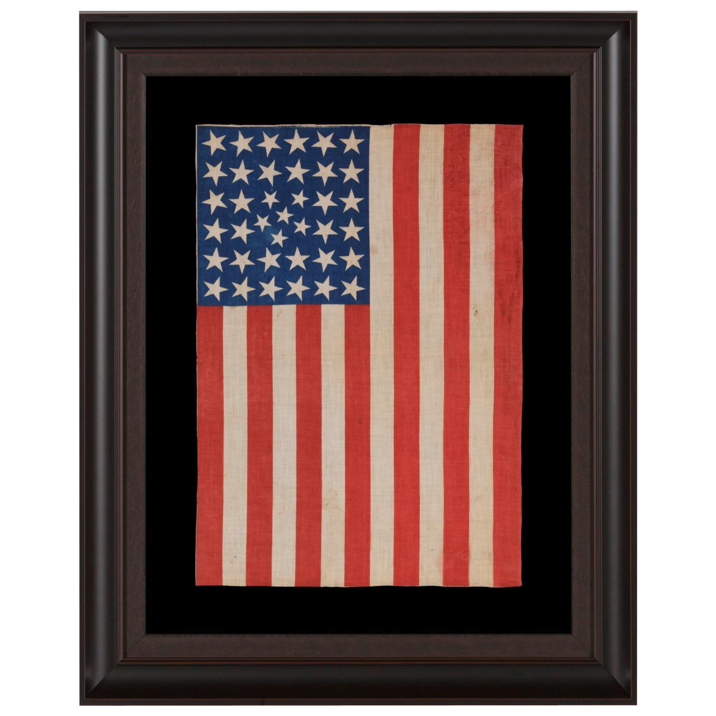 13 Stars American flag with Stars in a Medallion Configuration, Marked ...