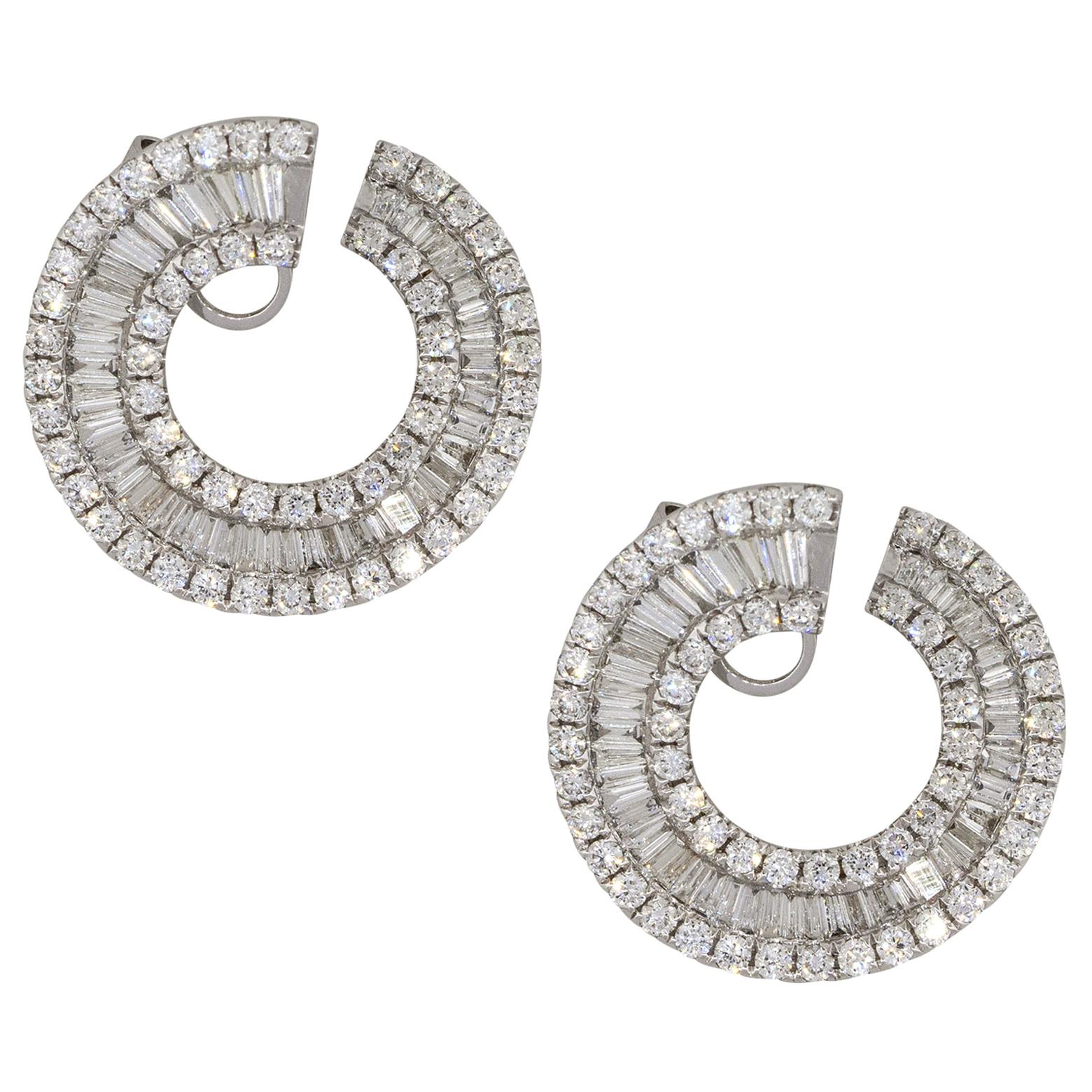 GRAFF Spiral Diamond Earrings For Sale at 1stDibs | spiral graff, graff ...