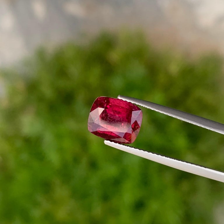 3.95 Carat Natural Red Loose Rubellite Tourmaline Ring Gemstone For ...