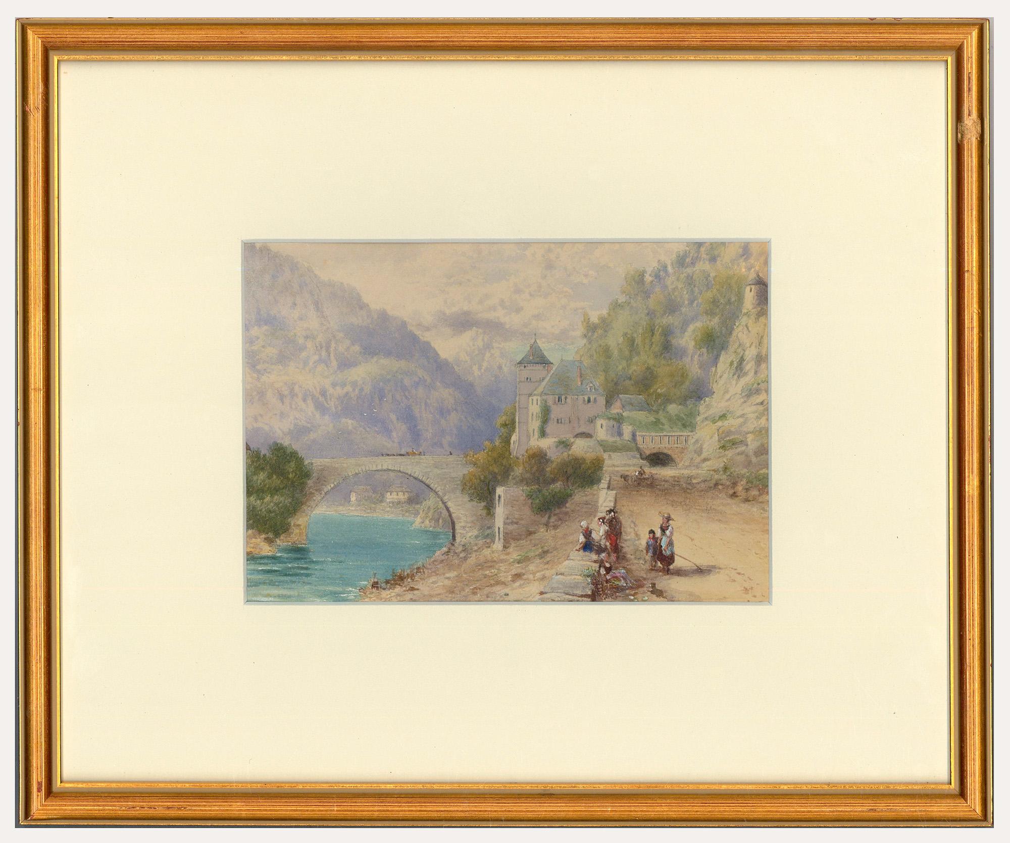 Unknown - Francis George Coleridge (1838-1923) - Framed Watercolour ...