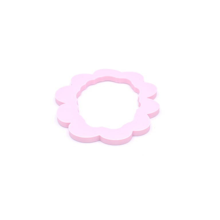 3d Printed Cloud Shaped Pretend Bangle, Matte Blush For Sale at 1stDibs