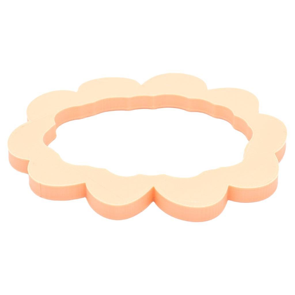 3d Printed Pretend Cloud Shaped Hoop Earrings, Matte Peach For Sale at ...