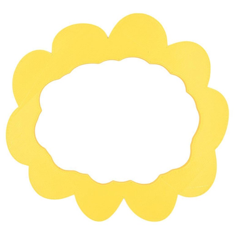 3d Printed Cloud Shaped Pretend Bangle, Matte Yellow For Sale at 1stDibs