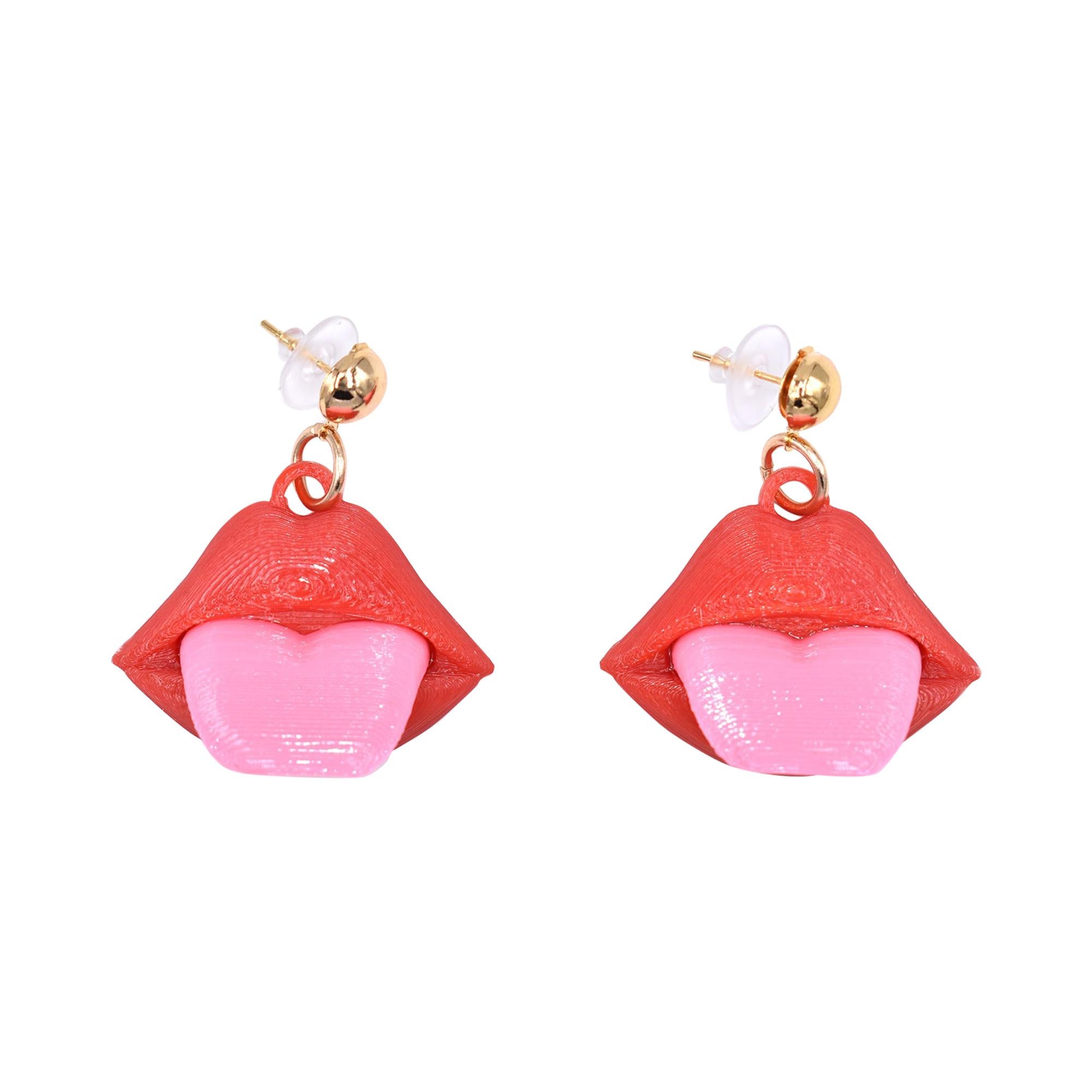 3d Printed Custom Sweetheart Earrings For Sale at 1stDibs