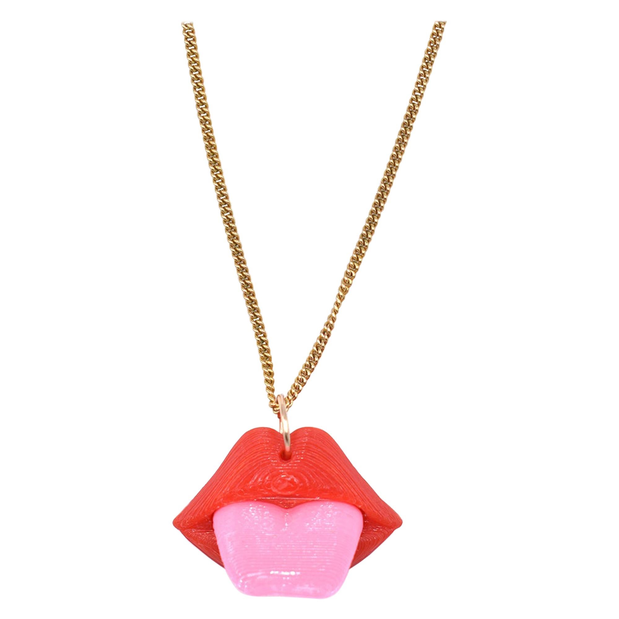 3d Printed Sh!t Talker Necklace For Sale at 1stDibs
