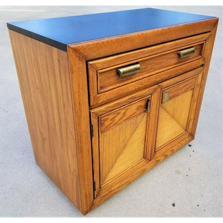 3D Split Bamboo Rolling Dry Bar Buffet Server Cart For Sale at 1stDibs