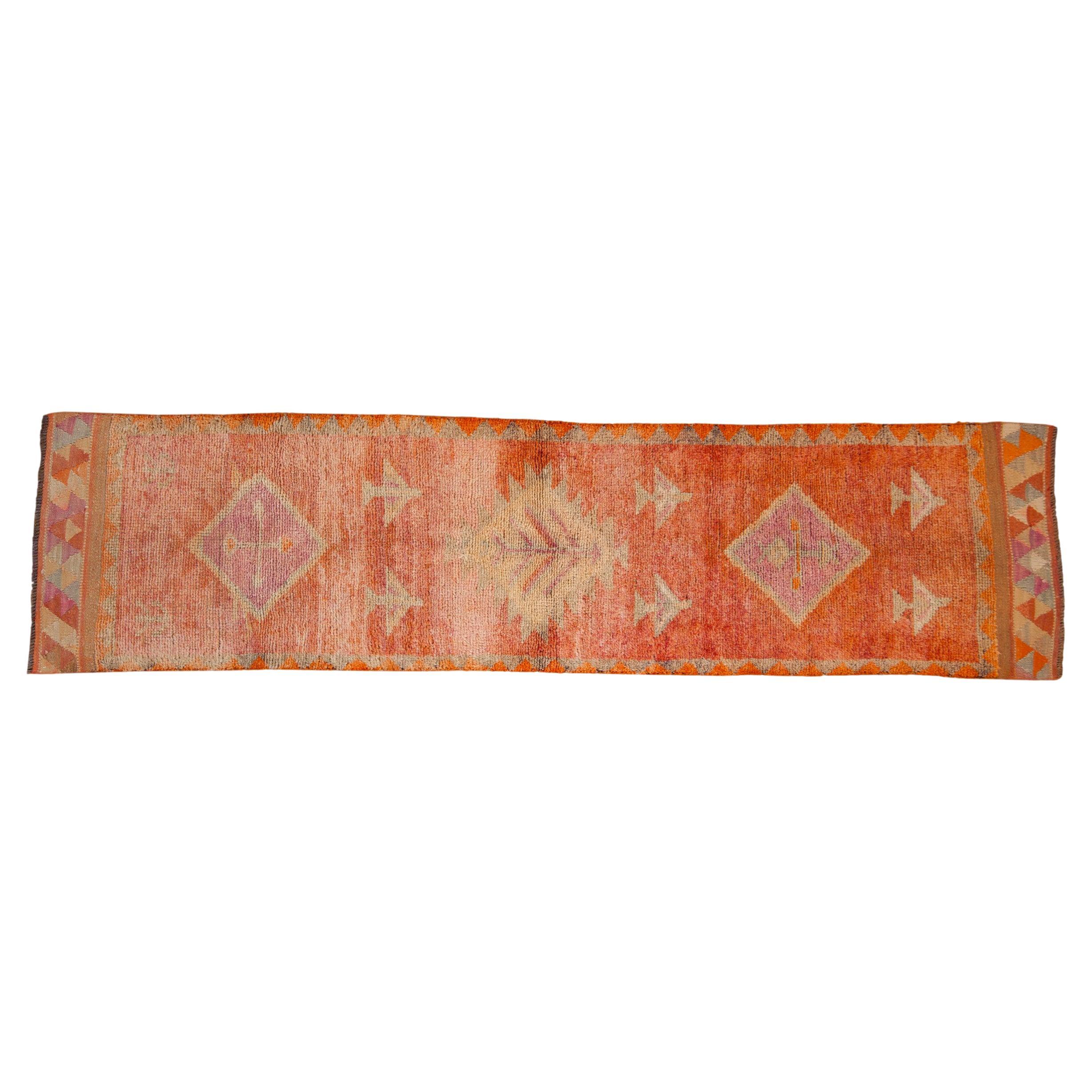 Vintage Distressed Kurd Rug Runner For Sale at 1stDibs