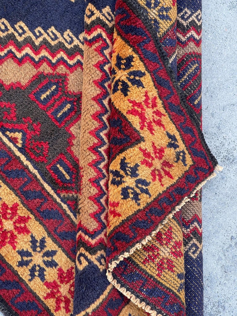 Hand-Knotted Afghan Baluch Rug Premium Hand-Spun Afghan Wool Fair Trade ...