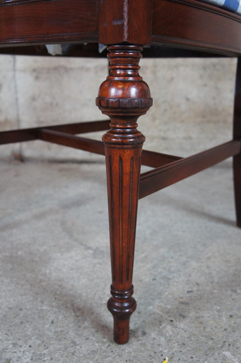 4 Antique Mahogany Sheraton Style Hepplewhite Shield Back Side Dining ...
