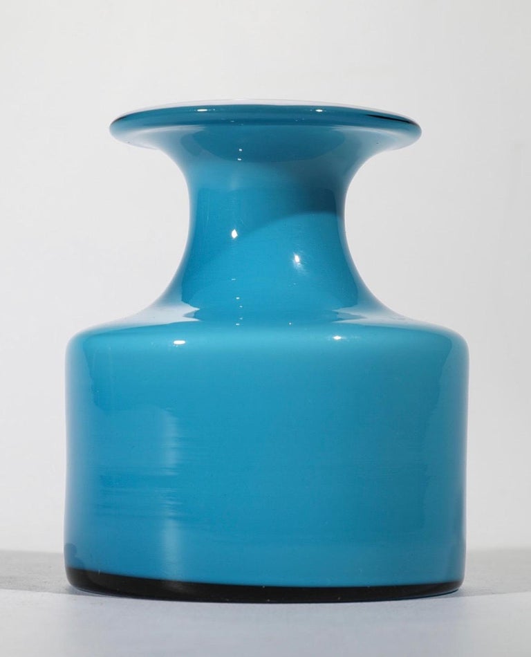 4 Carnaby Overlay Glass Vases, Per Lütken for Holmegaard, Denmark For ...