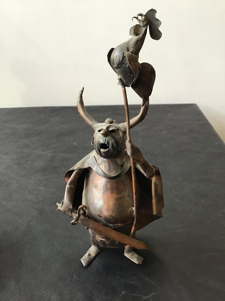 4 Copper Viking Statues For Sale at 1stDibs