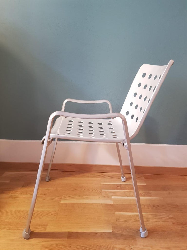 4 Hans Coray "Landi" Chairs Made by MEWA, Switzerland, 60 Holes at 1stDibs