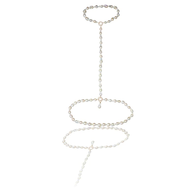 4 in 1 Baroque Pearl Harness For Sale at 1stDibs