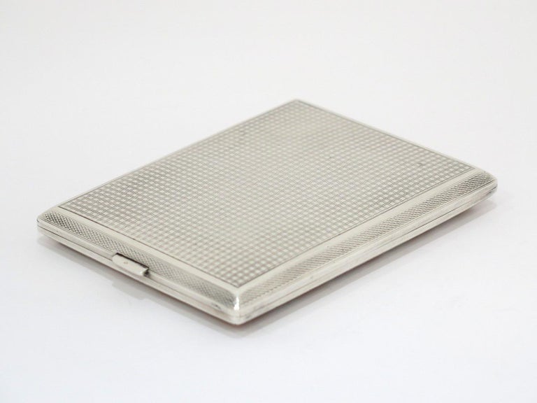 4 in Solid 900 Silver Rose Gold Plated Antique European Checkered ...