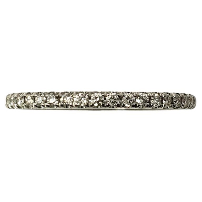 4 Karat White Gold Diamond Wedding Band Ring at 1stDibs