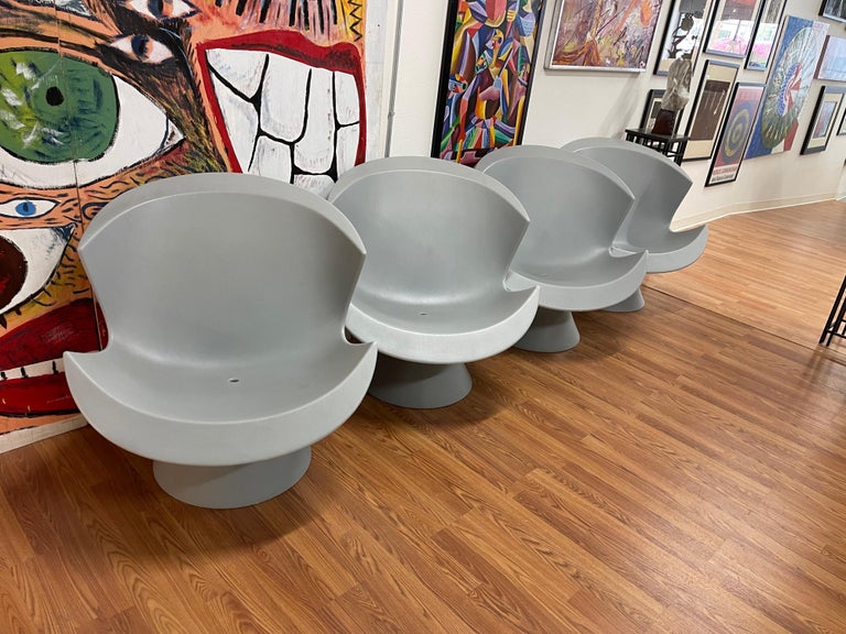 4 Karim Rashid Chairs for Label For Sale at 1stDibs