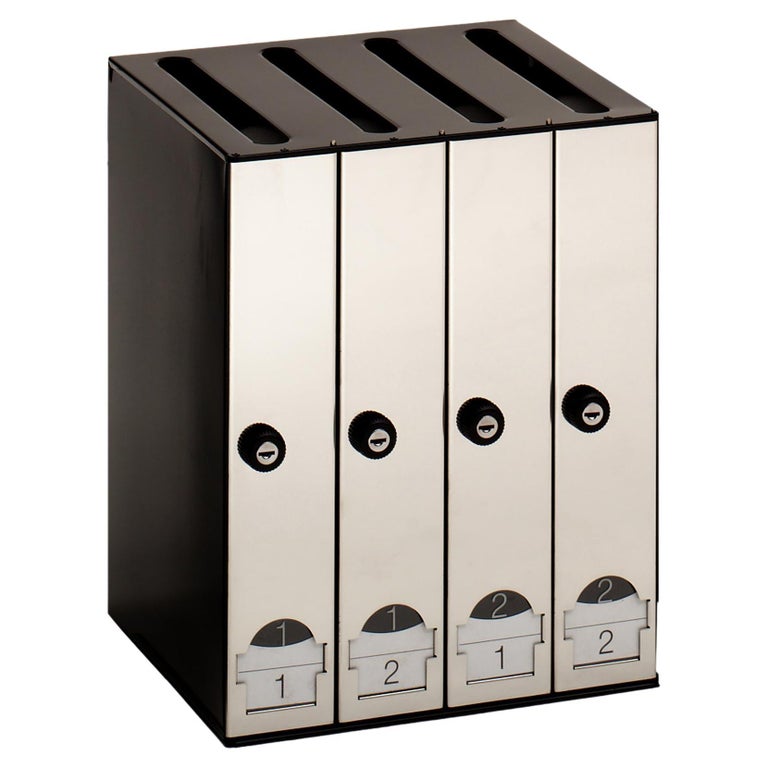 4 Modules Office and Residential Mail Box Stainless Steel Polished For ...