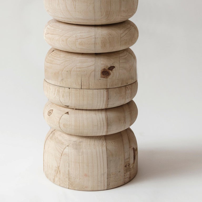 4 Neru Stackable TOTEM II 'Contemporary, Abstract, Wood Utility Sculpture' For Sale at 1stDibs