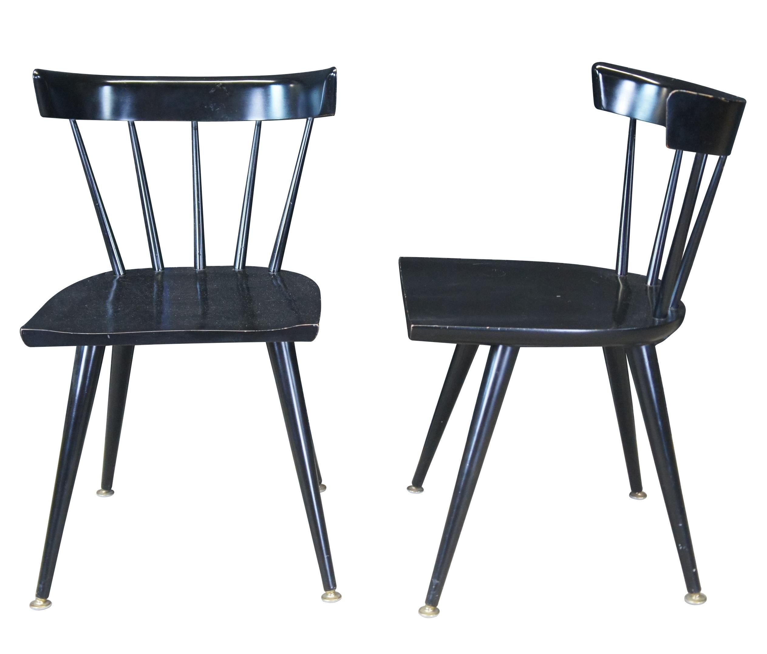 4 Paul McCobb Planner Group Mid-Century Modern Windsor Spindle Dining ...