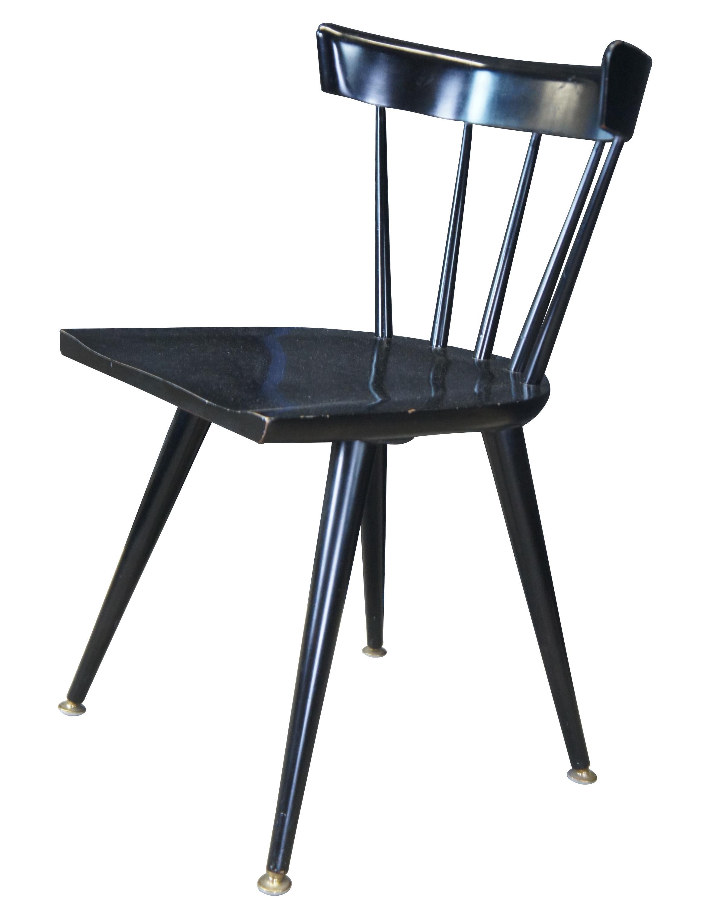 4 Paul McCobb Planner Group Mid-Century Modern Windsor Spindle Dining ...