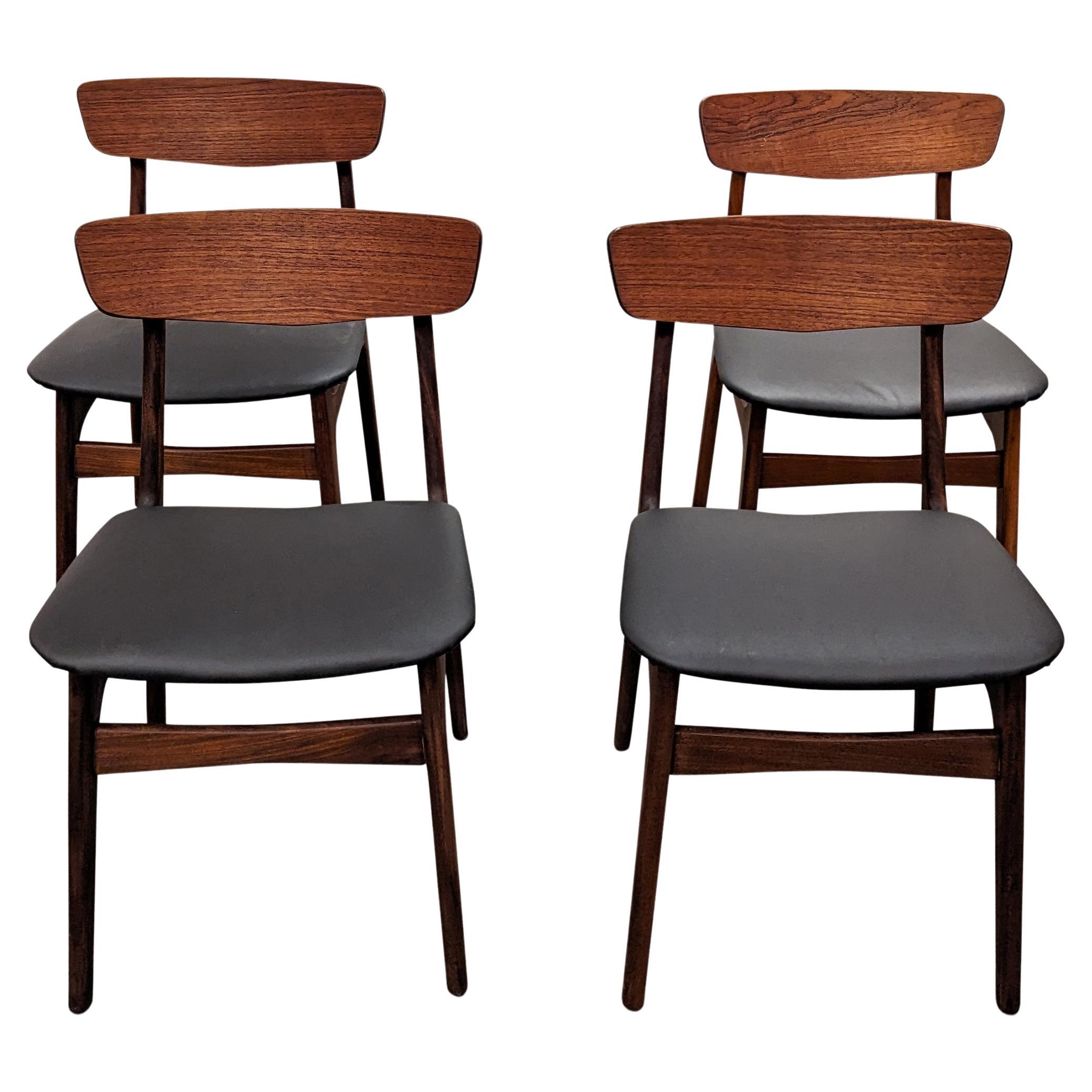 6 Schionning And Elgaard Chairs - 122353b Vintage Danish Mid Century ...