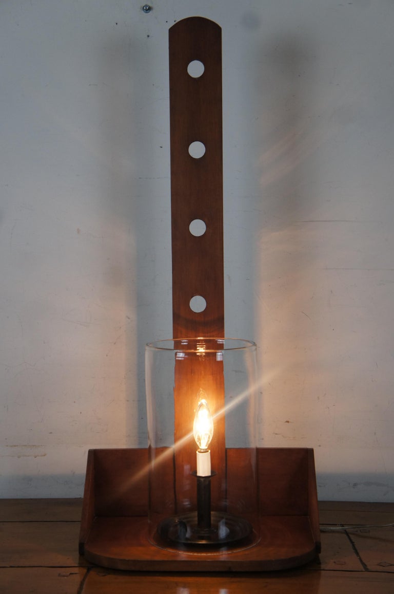 4 Shaker Early American Style Cherry Peg Rail Hurricane Wall Sconce ...