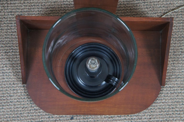 4 Shaker Early American Style Cherry Peg Rail Hurricane Wall Sconce ...